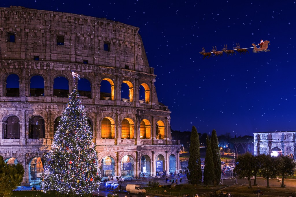 Rome Colosseum, Italy - Santa Claus Tracker with I Spot Santa's Videos ...